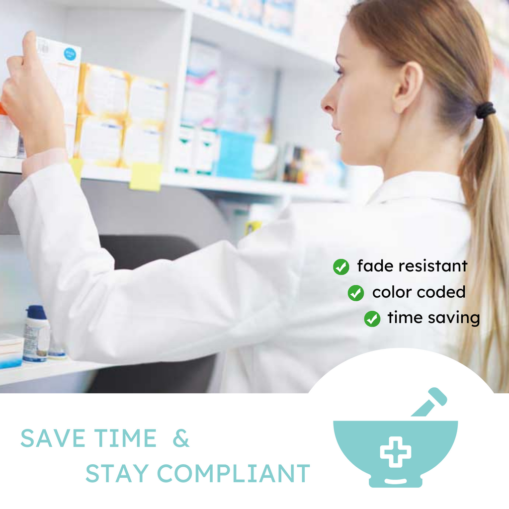 Pharmacy Expiration Dates Stickers - Edition 1.23 thru 12.23