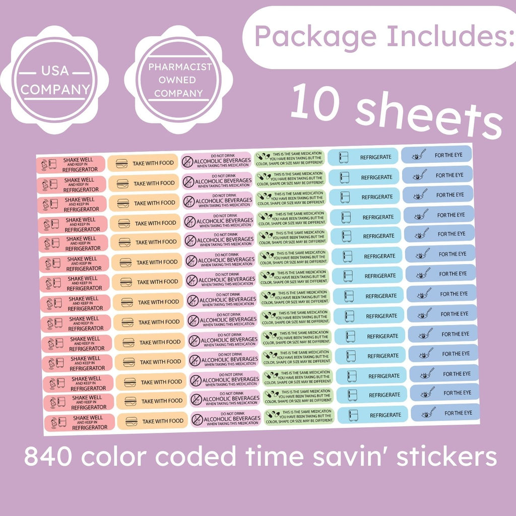 Printable Medication Labels